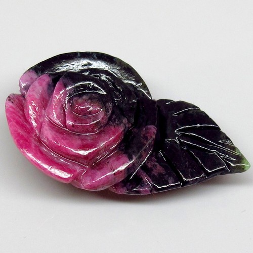 AWESOME! 33.40ct.Best Collection Rose Carving Unheated Red&Green Ruby ...
