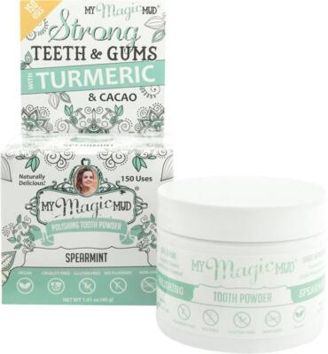 My Magic Mud Polishing Tooth Powder (Spearmint) - 40g | eBay Australia