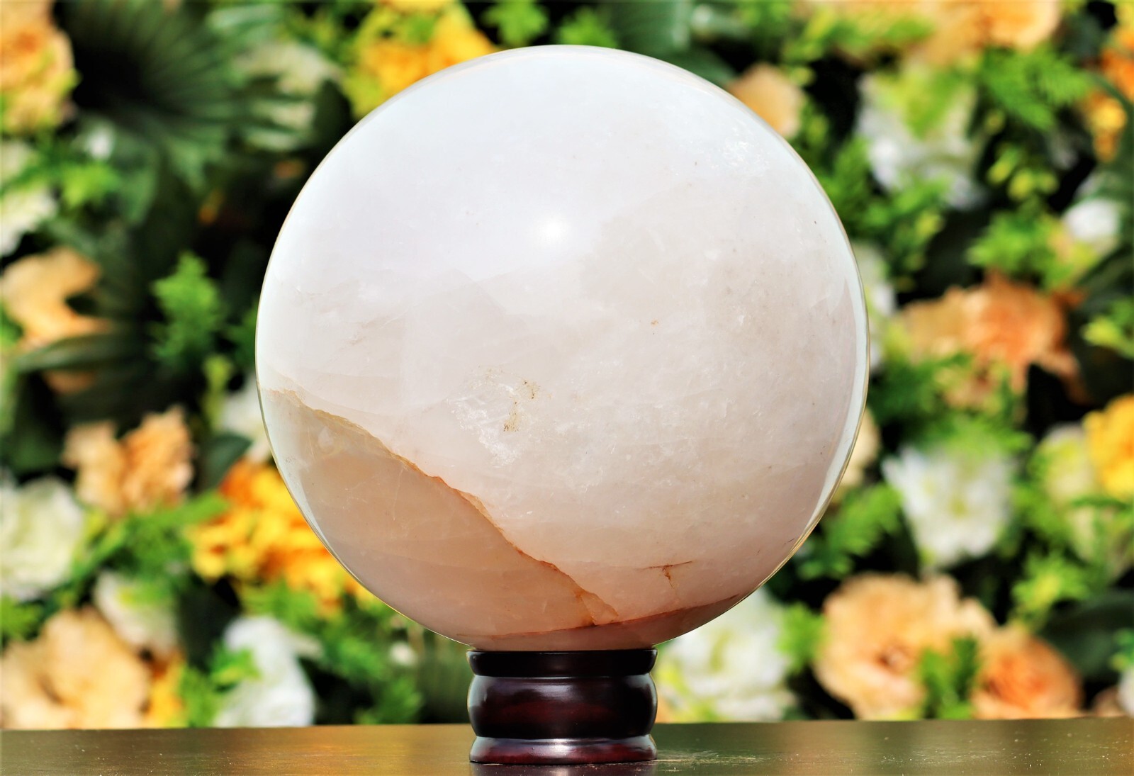 180MM Red Fire Quartz Gemstone Ball Azeztulite Quartz Sphere ...