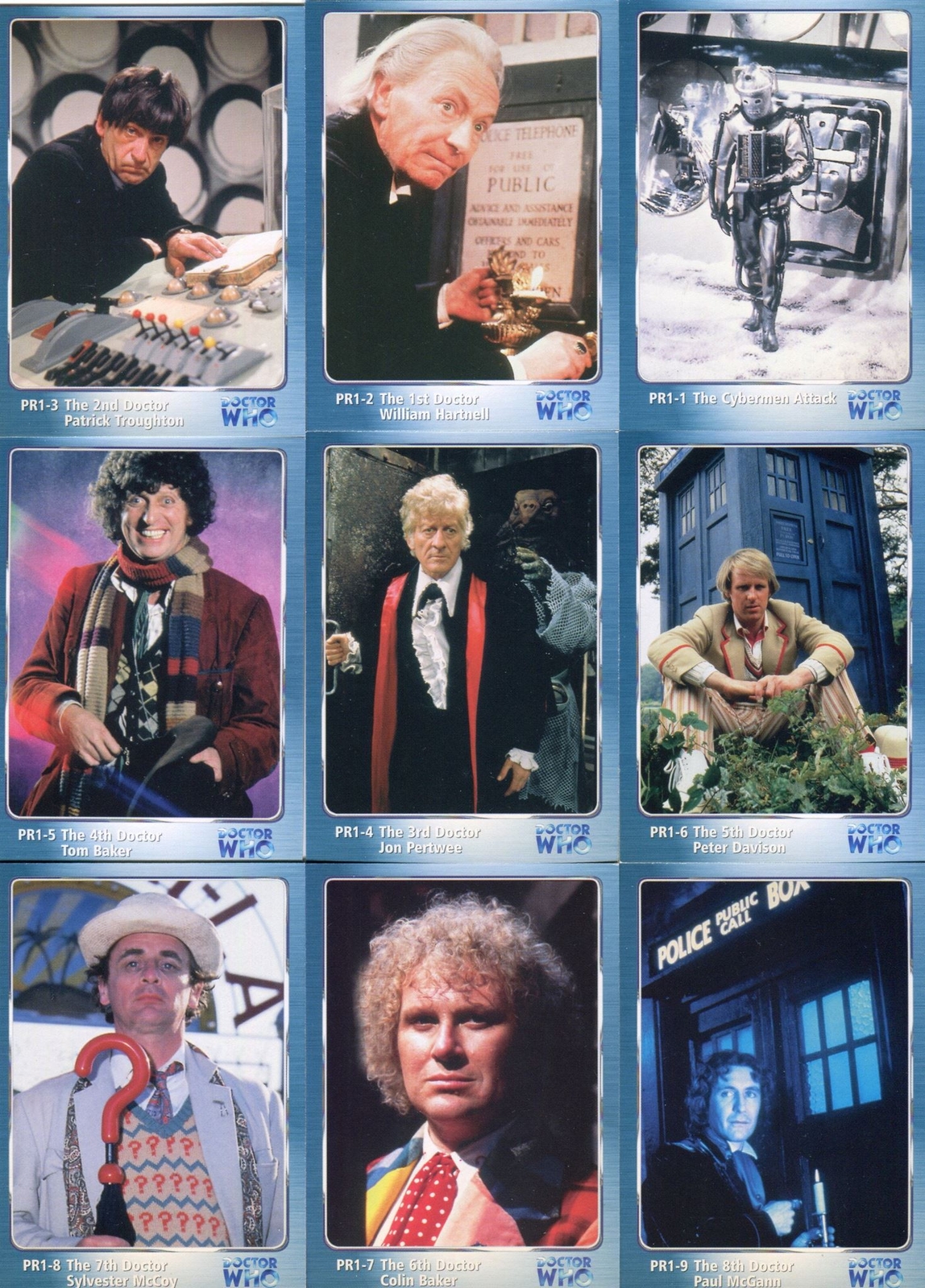 Doctor Who Definitive 1 Puzzle Preview Card Set 10 Cards PR1-1 thru PR1 ...
