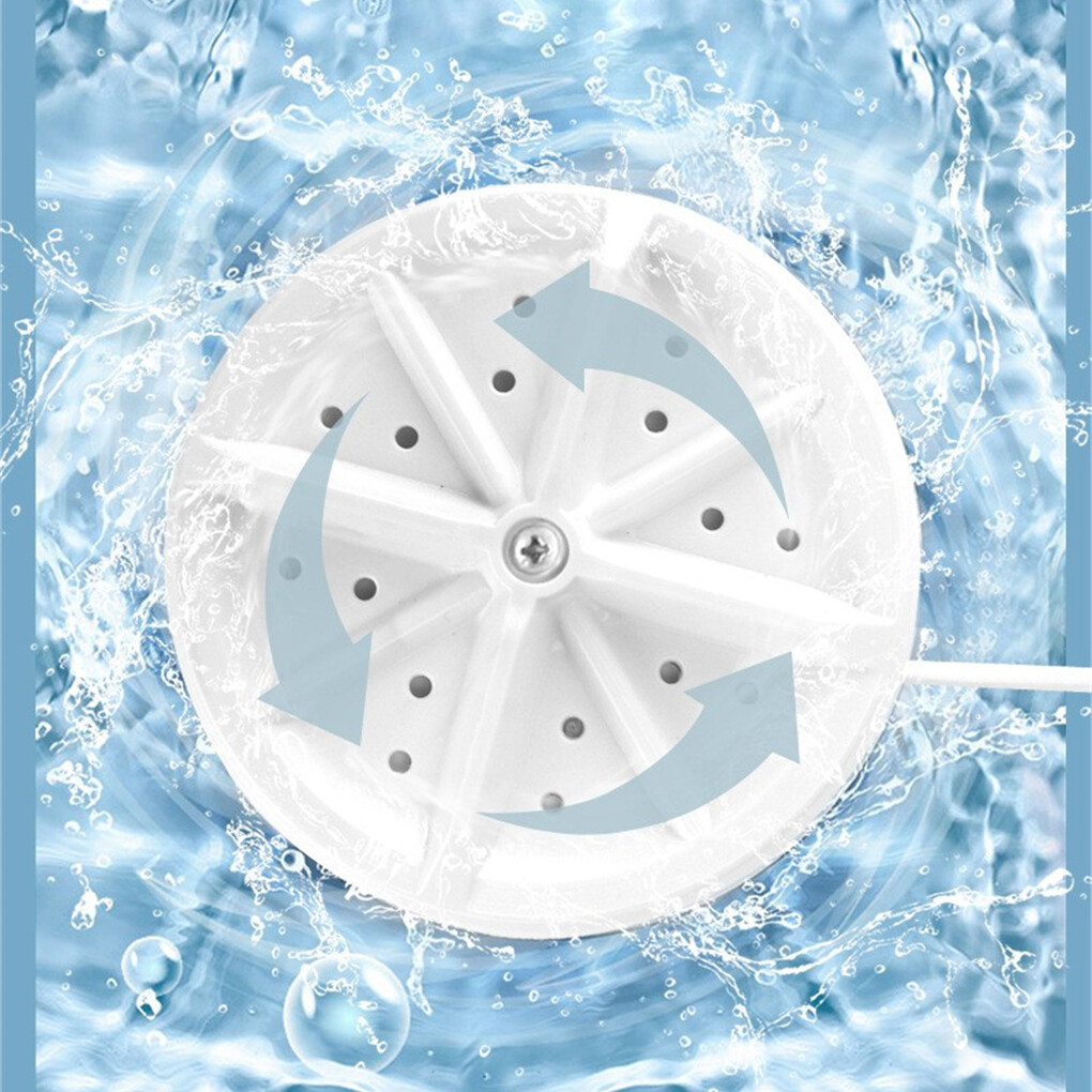 Portable Mini Washing Machine Ultrasonic Turbine Spin Laundry Washer ...