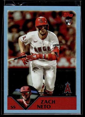 2023 Topps Archives - 2003 Topps Zach Neto #237 Blue Foil /25 (RC) for ...
