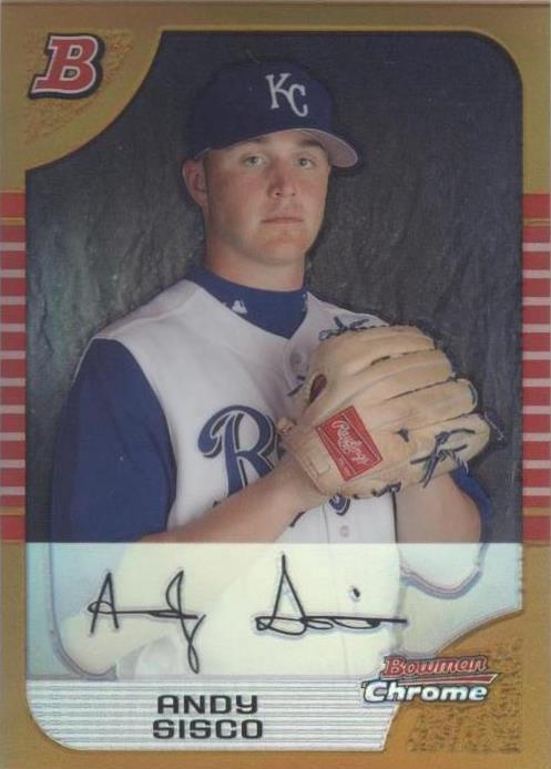 2005 Bowman Draft Picks & Prospects - Chrome Andrew Sisco #BDP7 Gold ...