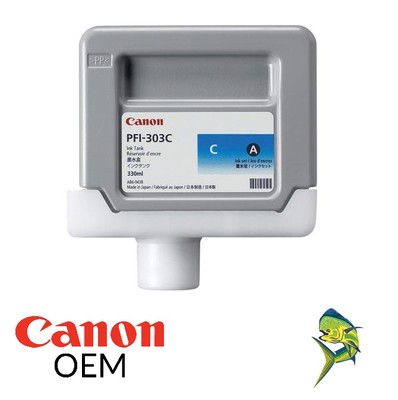 Canon PFI-303 C Cyan 330ml Ink Tank for iPF 810 820 825 & 810820 PRO ...