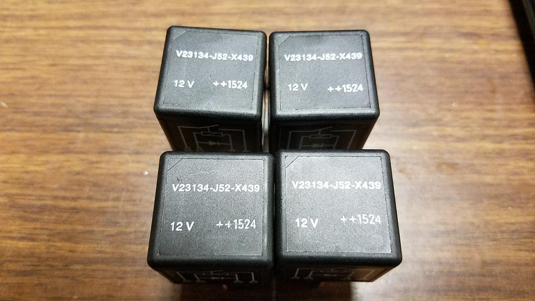 4 Pcs Auto Power Relay TE V23134-j52-x439 70a 12vdc Coil With Backing ...