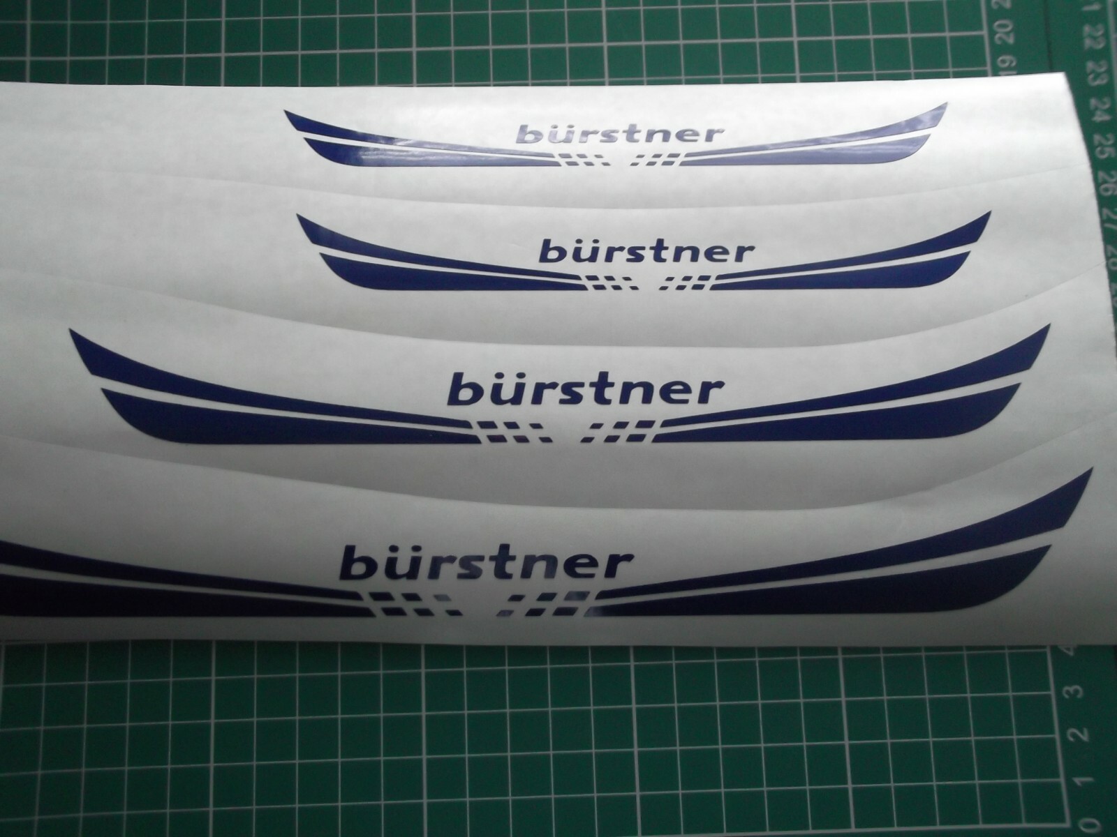 BURSTNER CARAVAN LARGE set Sticker Decal x 4 . Choice of colours | eBay