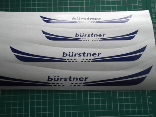 BURSTNER CARAVAN LARGE set Sticker Decal x 4 . Choice of colours | eBay