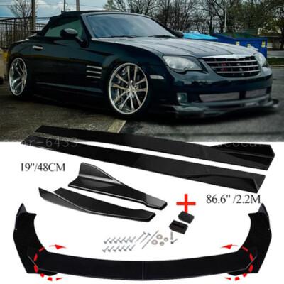 For Chrysler Crossfire Side Skirt Front & Rear Bumper Lip Splitter ...