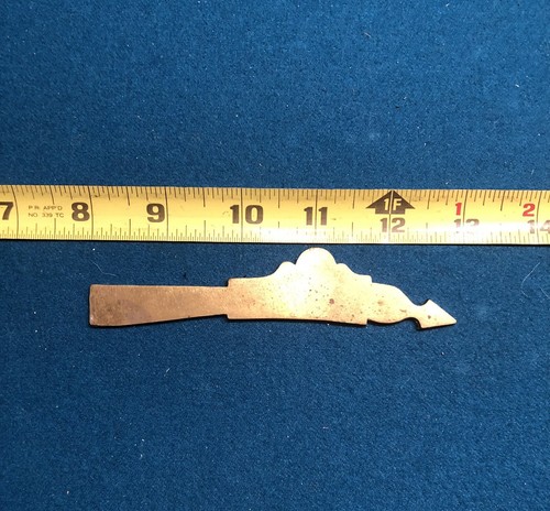 Early Brass Side Plate for Flintlock Muzzloader Rifle Pistol | eBay