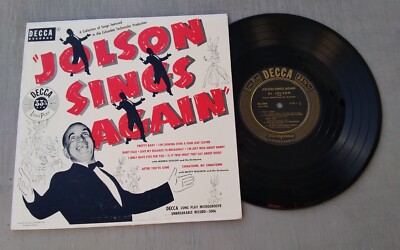 Al Jolson LP 10-inch Vinyl Decca Records #DL 5006 Jolson Sings Again | eBay