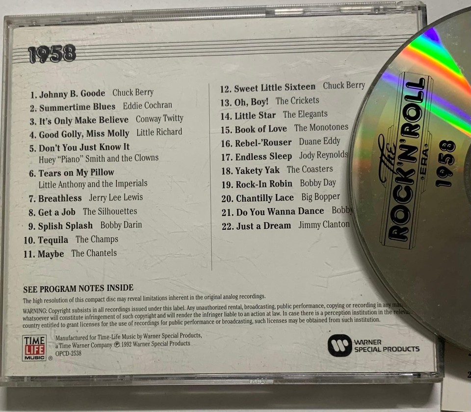 The Rock 'N' Roll Era: 1958 CD #1222HG | eBay