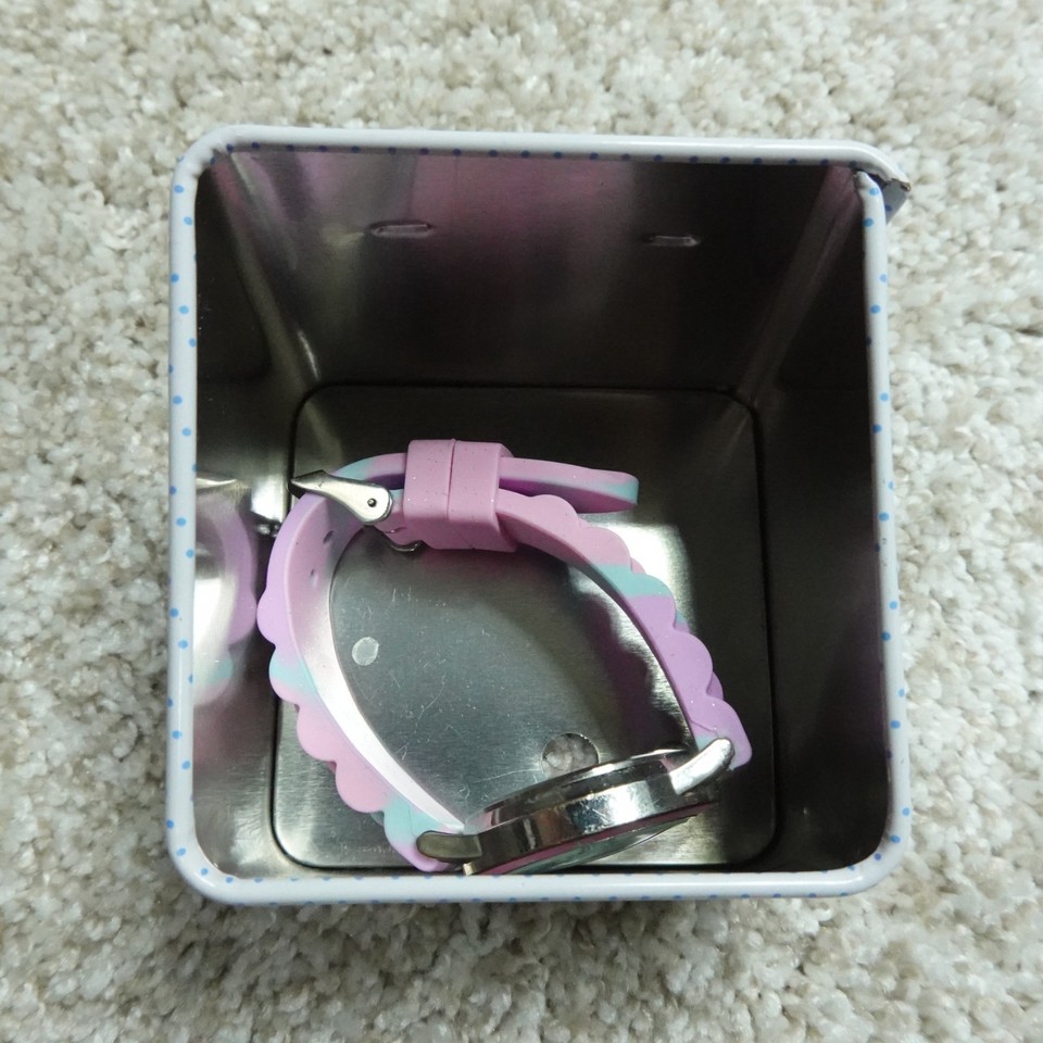 Disney Watch Girls Pink Blue Silicone Minnie Mouse Unicorn Analog ...