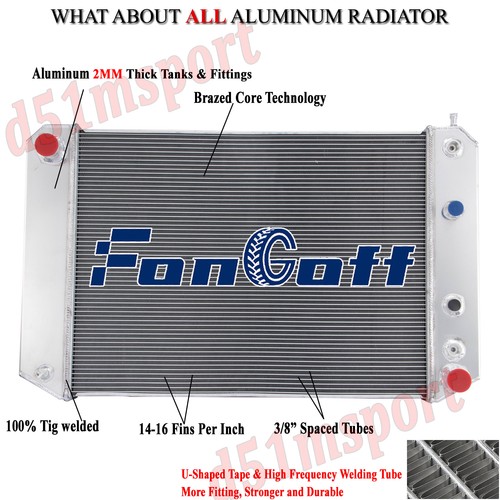 3 Row ALUMINUM RADIATOR For Chevy C60 C70 Kodiak /GMC C6000 Topkick 6 ...