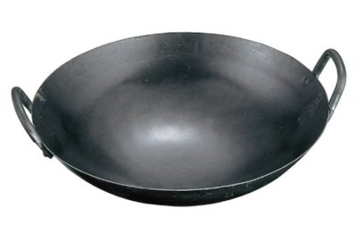 Yamada Brand: Steel Chinese Wok Pan: Hammered made Iron pan, wok, Stir ...