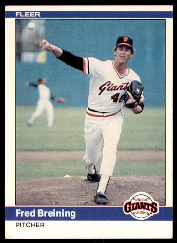 1984 Fleer Fred Breining . San Francisco Giants #367 | eBay