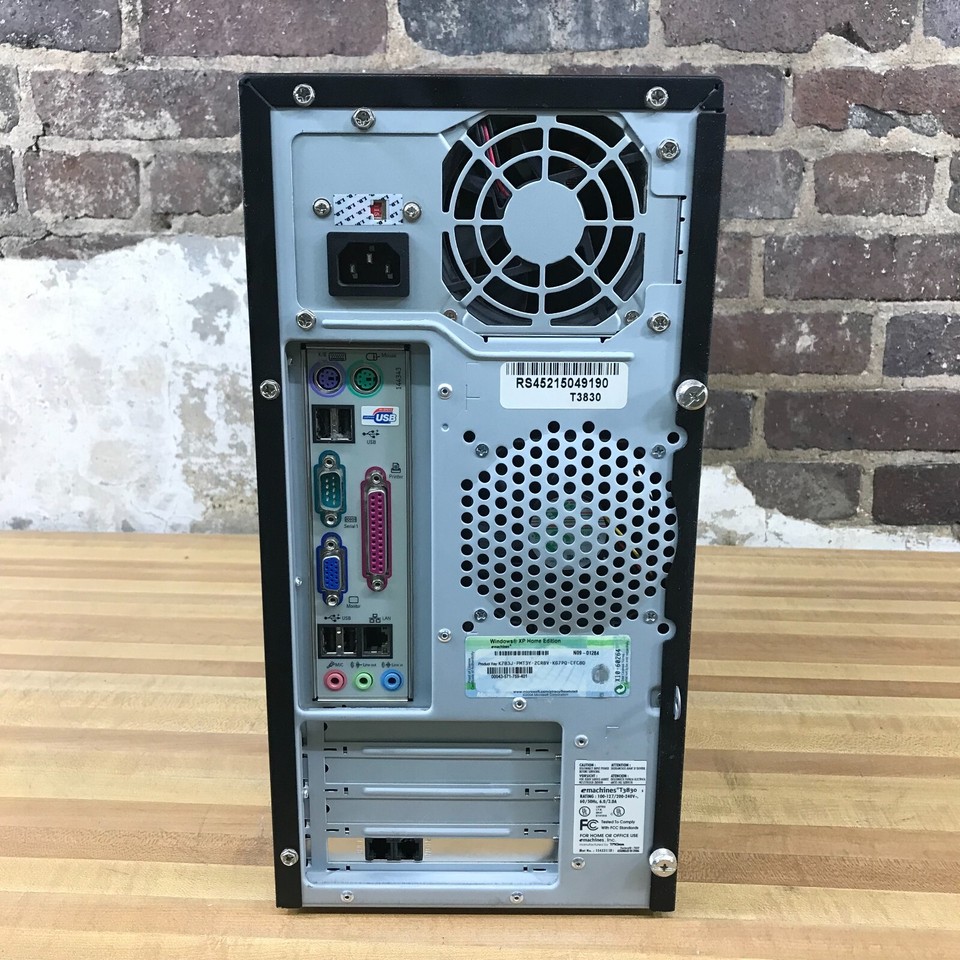 eMachines T3830 PC for Retro Gaming Celeron 2.80GHz 1GB RAM (Windows XP ...