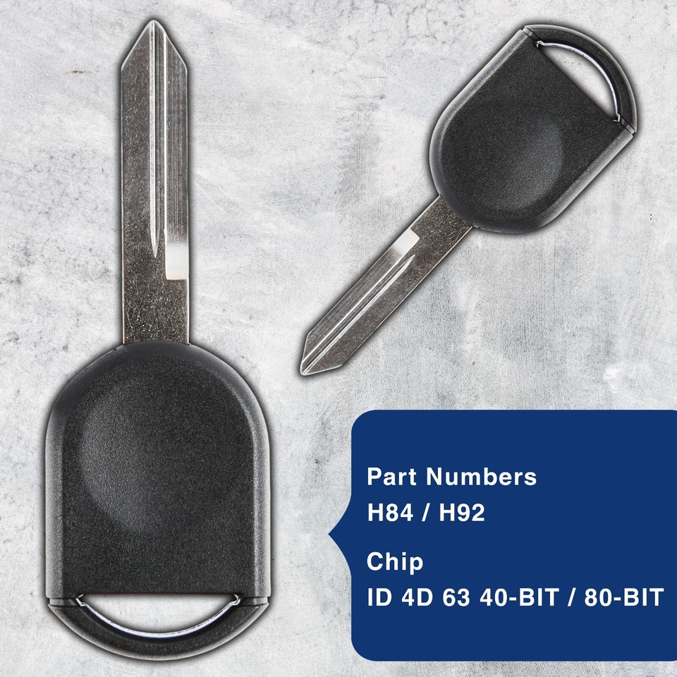 Replacement For Ford H92 H84 H85 Transponder Ignition Key Uncut Chip ...