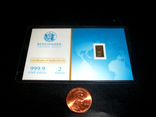 24K GOLD BAR. 2 FULL GRAIN # 1/5TH GRAM BULLION CERT CARD | eBay