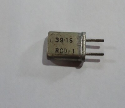 Scanner Crystal - 39.1600 MHz - 10.7 iF - .039 Pins - RCD-1 - HC-25/U ...
