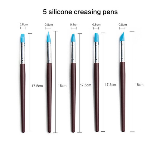 10 PCS Silicone Polymer Clay Sculpting Tool Pen Rubber Tip Color ...