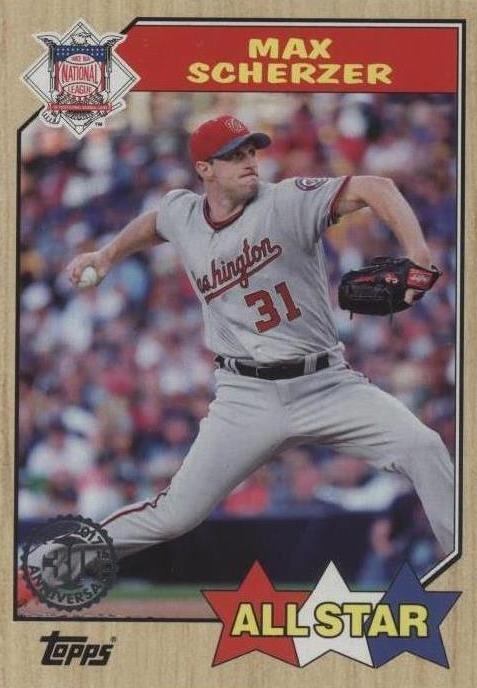 2017 Topps - 1987 Topps Baseball 30th Anniversary All-Star Max Scherzer ...