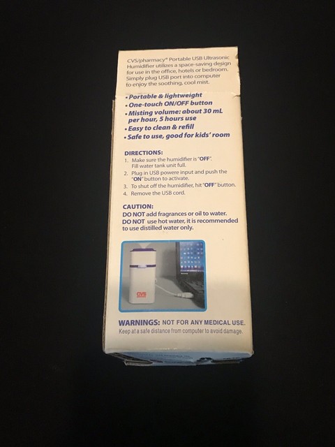 CVS Pharmacy Ultrasonic Humidifier Soothing Cool Mist for sale online ...