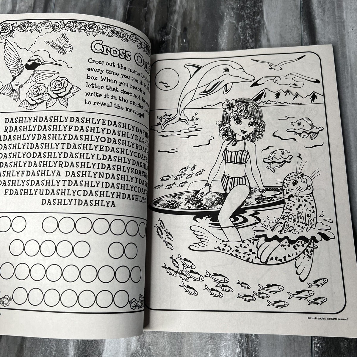 Lisa Frank Mermaid Coloring Pages