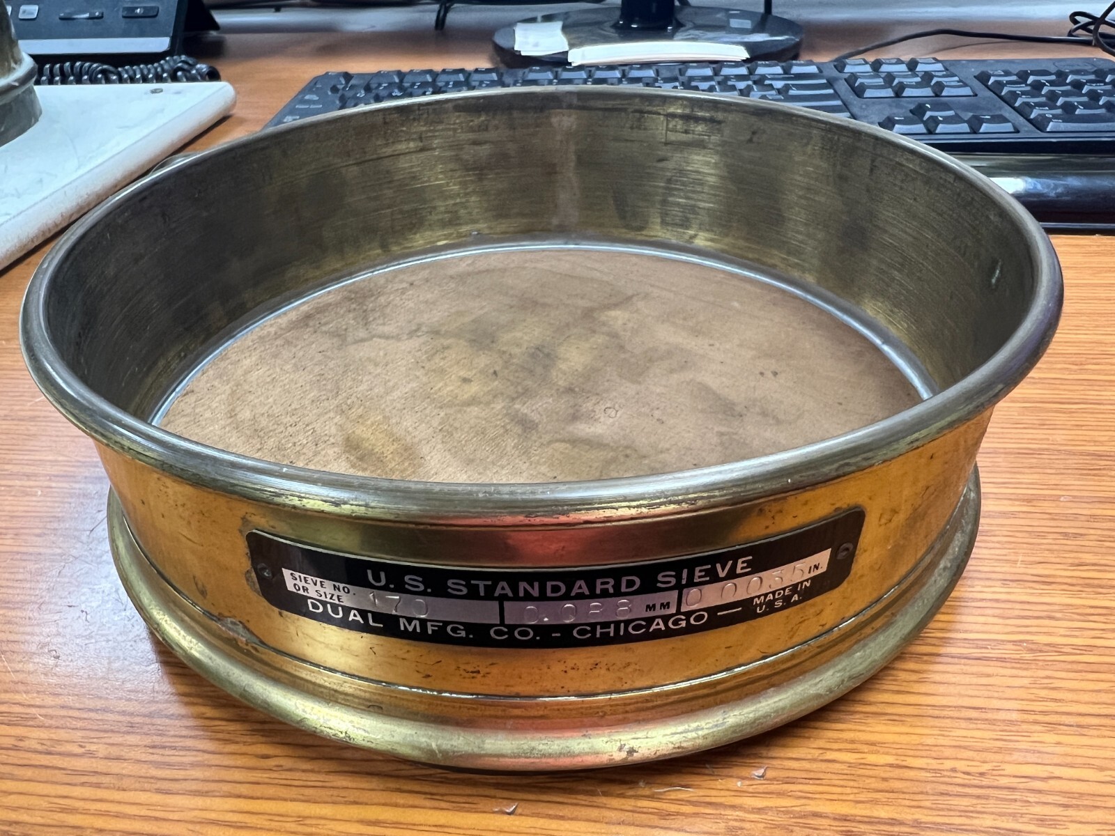 👀 DUAL MFG. CO. NO. 170 US STANDARD SIEVE SERIES .088 OPENING MM .0035 ...