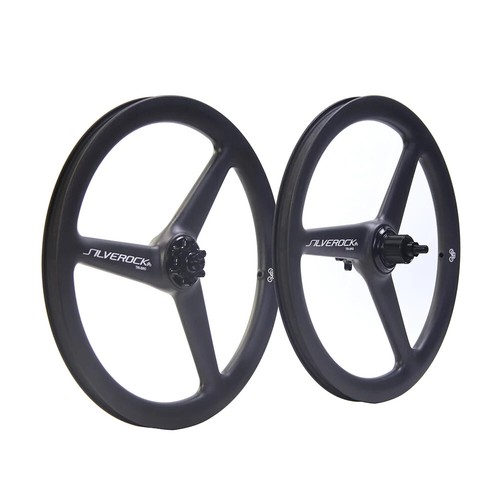 Carbon Wheels 16in 349 Disc Brake Tri Spoke 7 Speed for Folding Bikes ...