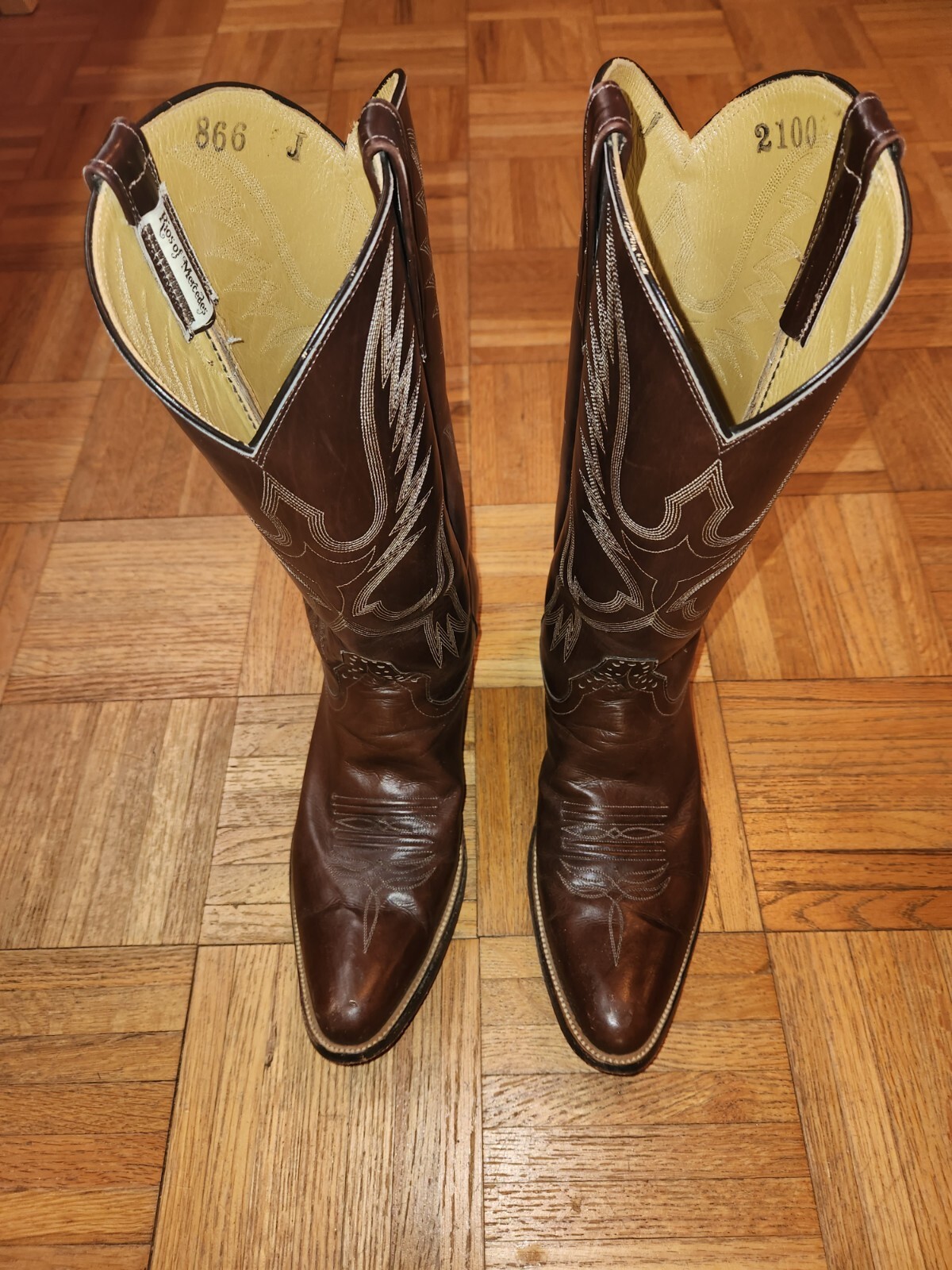 Rios Of Mercedes Men's Cowboy Boots Dark Brown Size 1… - Gem