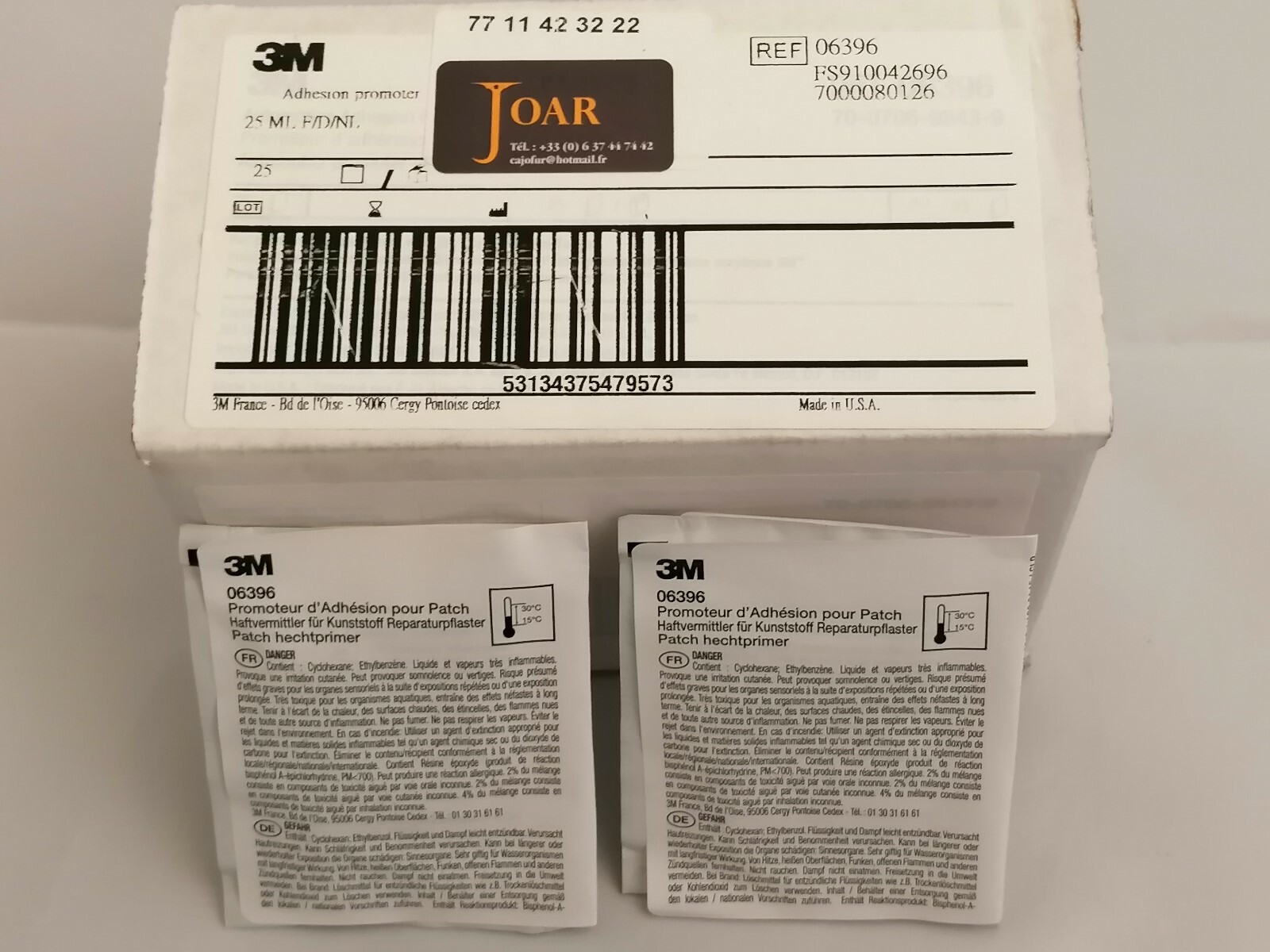 3M 06396 Adhésion promoteur Primaire d'adhésion pour réparation ...