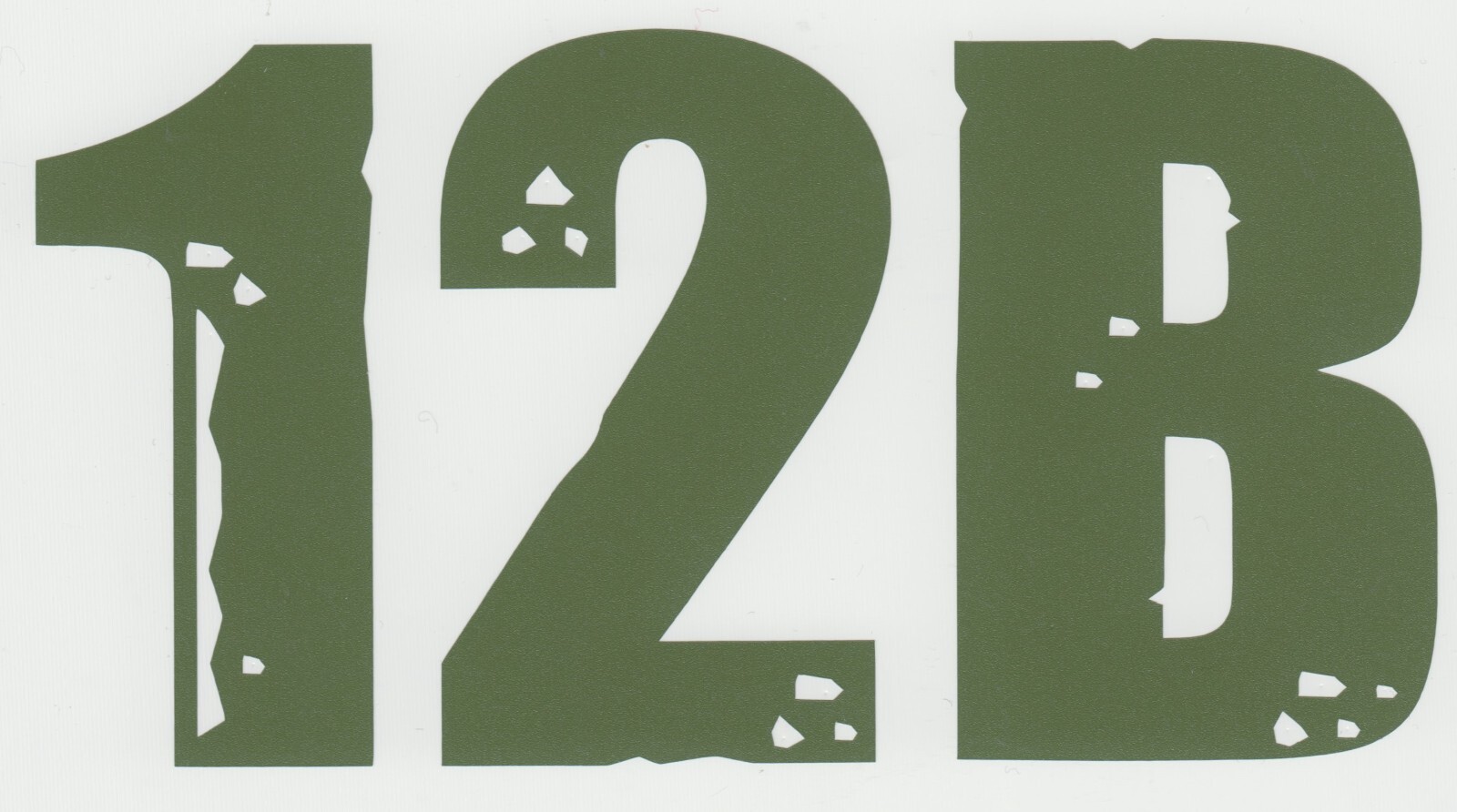 USA, US Army, 12B MOS Designation, Letter/Number, Decal Matte Olive ...