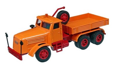 NZG 452-65 Kaelble KDV22 Z8T Historical Heavy Weight Truck - Orange 1/ ...