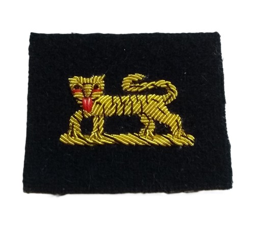 Mess Kit Badge PWRR Tiger Insignia British Army Hand Embroidered Arm ...