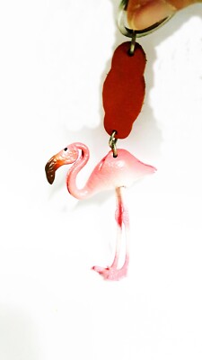 Flamingo Bird Animal Key Chain Ring Handcraft Thai cute Leather | eBay