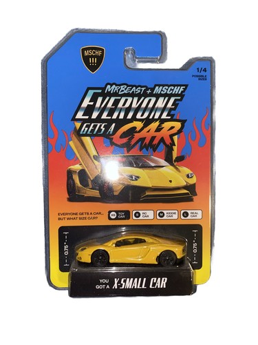 Mr Beast + MSCHF Everyone Gets a Car X-Small Car Diecast Lamborghini ...