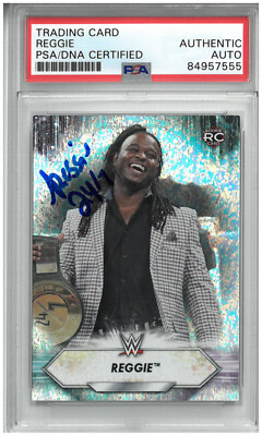 REGGIE SIGNED AUTOGRAPH SLABBED WWE 2021 TOPPS ROOKIE CARD PSA DNA | eBay