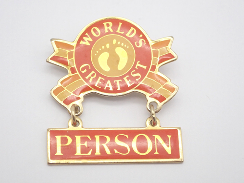 World’s Greatest Person Vintage Lapel Pin | eBay