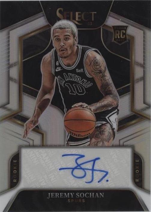 2022-23 Panini Select - Rookie Signatures Jeremy Sochan #RS-JSC /249 ...