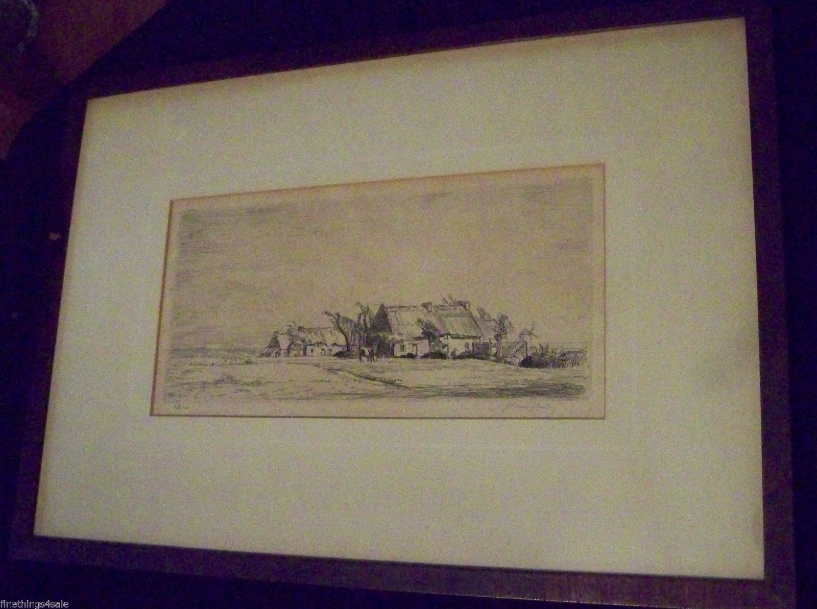 ADOLPHE BEAUFRERE ORIGINAL ETCHING -- from famed Albert Roullier Art ...
