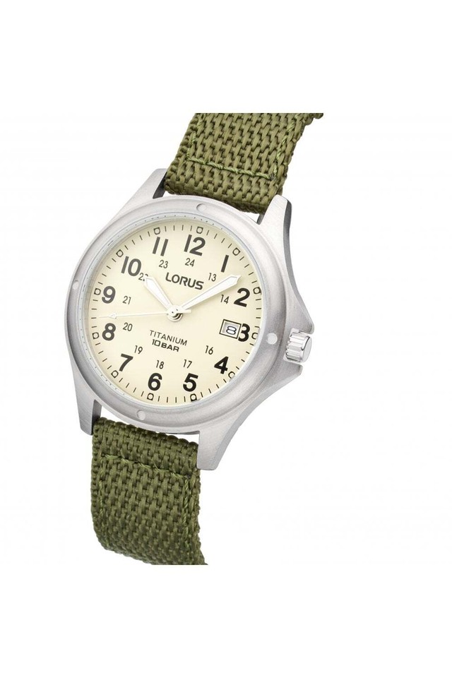 Lorus Mens Watch Military Titanium: Water Resistant with Date Indicator ...