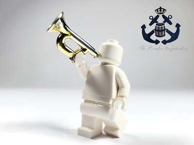 LEGO 1990s Minifigure Chrome Gold Instrument Trumpet Cavalry Western ...