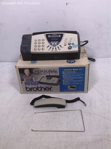 Brother FAX-575 Phone And Copier Plain Paper Personal Fax Machine With ...
