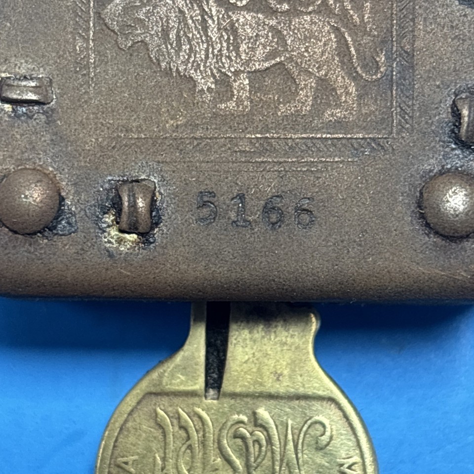 Vintage Master Lock Co. #77 Lion Head Padlock with Key Made In USA | eBay