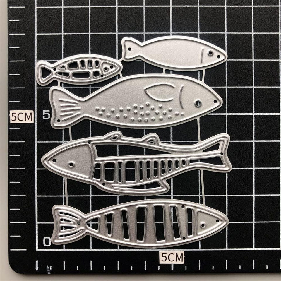 Fish Die Cut for Card Making, Scrapbooking Die-Cuts,Animal Metal ...