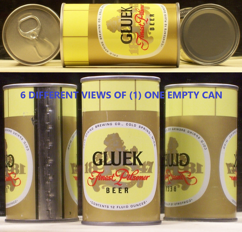 Gluek Beer Air Filled S/S Can Cold Spring Brewing Co Minnesota 440 P/T ...