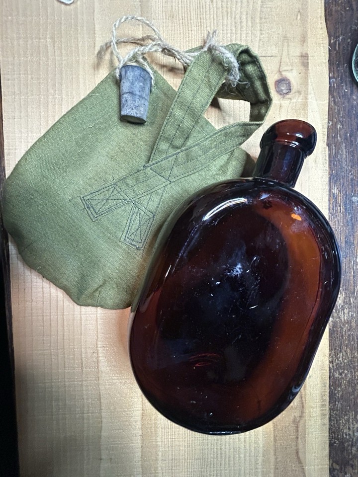 Ww2. Russian canteen ! Glass Water Flask Marked | eBay