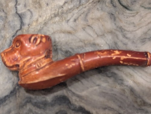 Antique Cracker Jacks Toy Prize Dog Head Pipe, Germany 2&3/4" Long | eBay