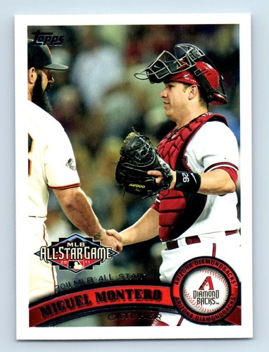 2011 Topps Update Cognac Diamond Anniversary Miguel Montero Arizona ...