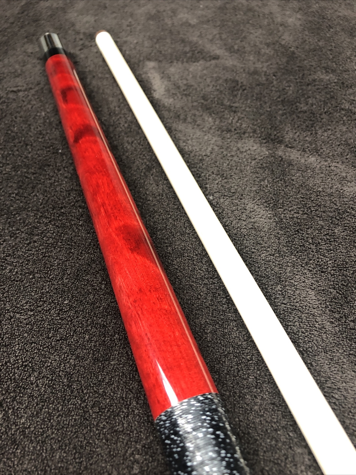 Joss Red Stained Incredibly Figured Wood Pool Cue Stick | eBay
